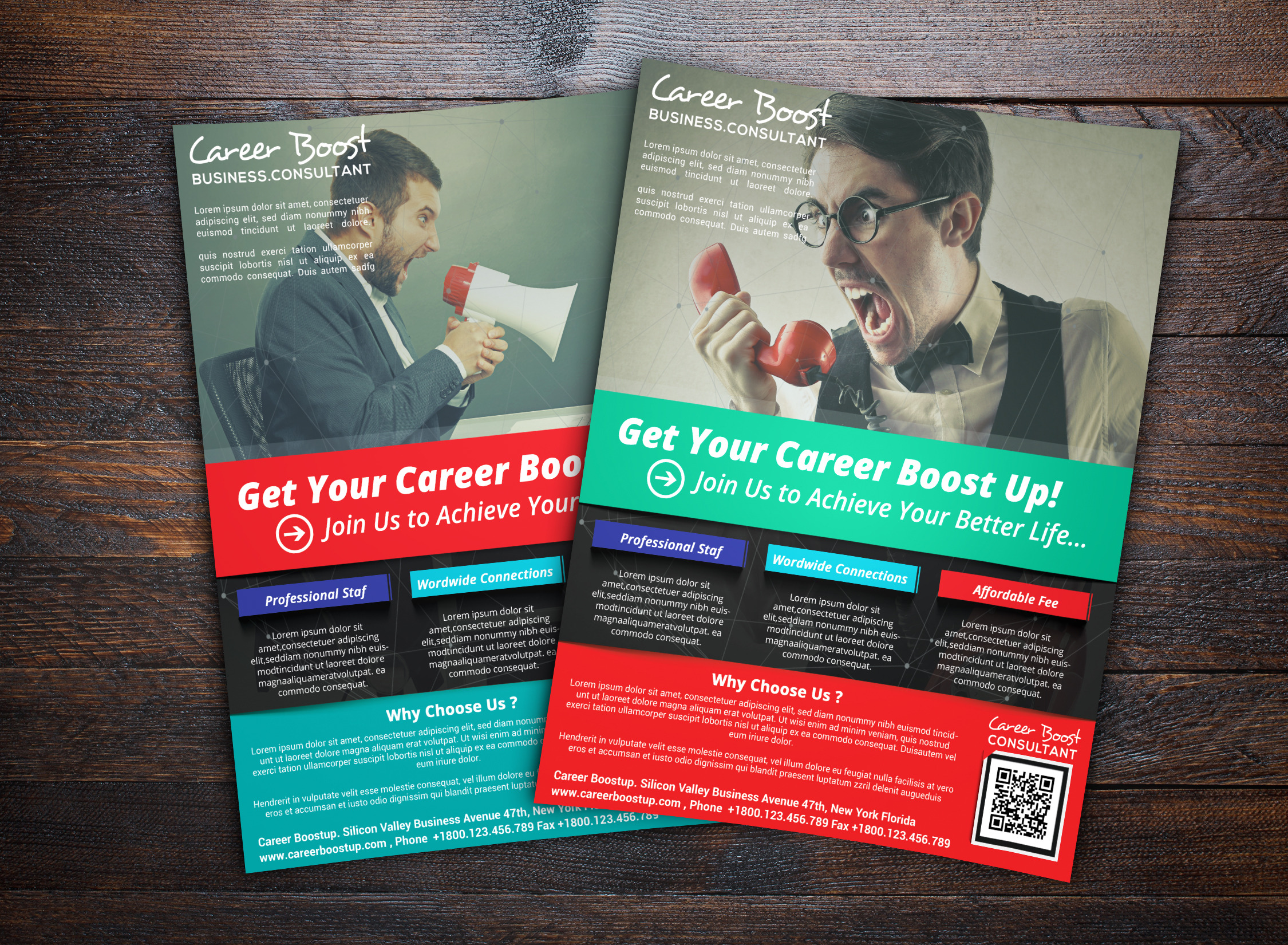 Career Boost Consultant Flyer, a Flyer Template by Design Addict
