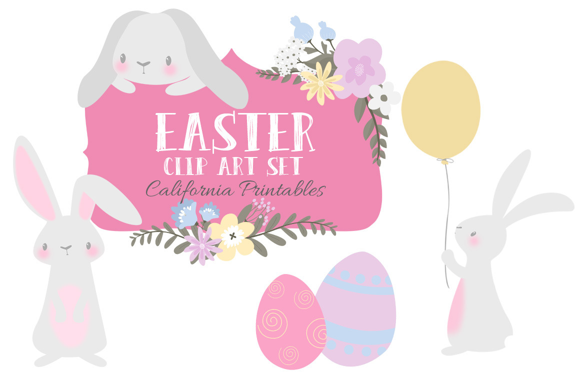 Easter Clip Art Set, an Illustration by Nagore Rodriguez Design