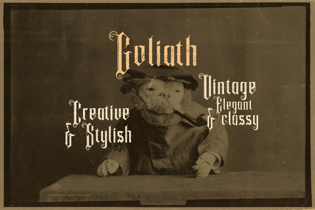 Goliath - Display Font, a Font by JumboDesign
