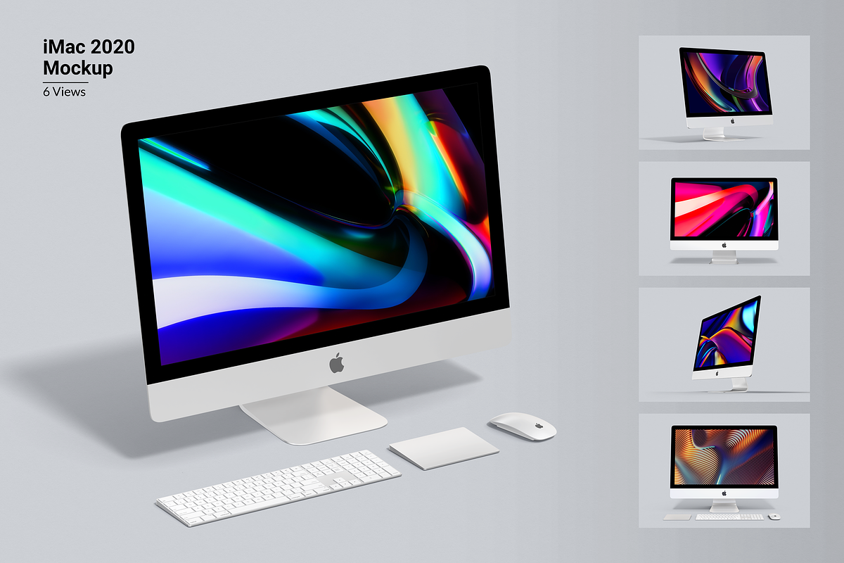 Apple iMac 2020 Mockup, a Product Mockup by Mockupdaddy