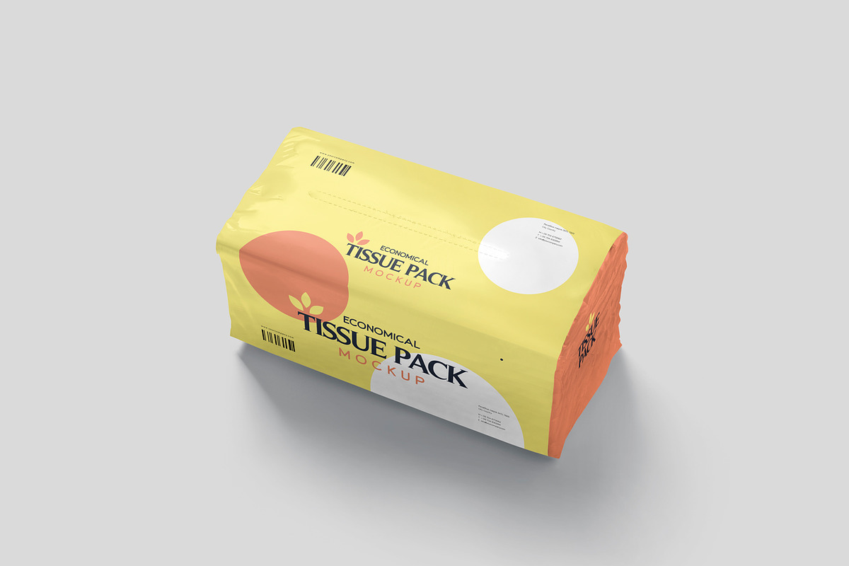 Tissue Wrapped In Plastic Mockups, a Packaging Mockup by GfxFoundry