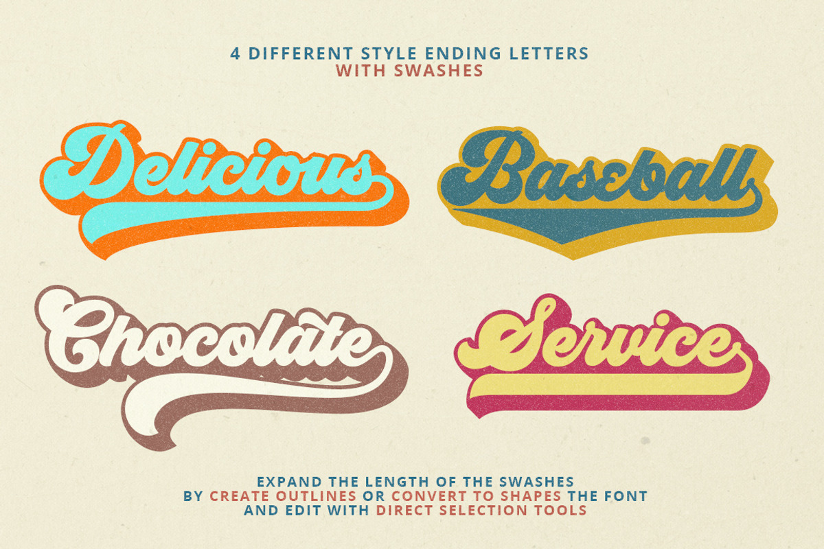 Groovy - Retro Font, a Script Font by Hendra Pratama