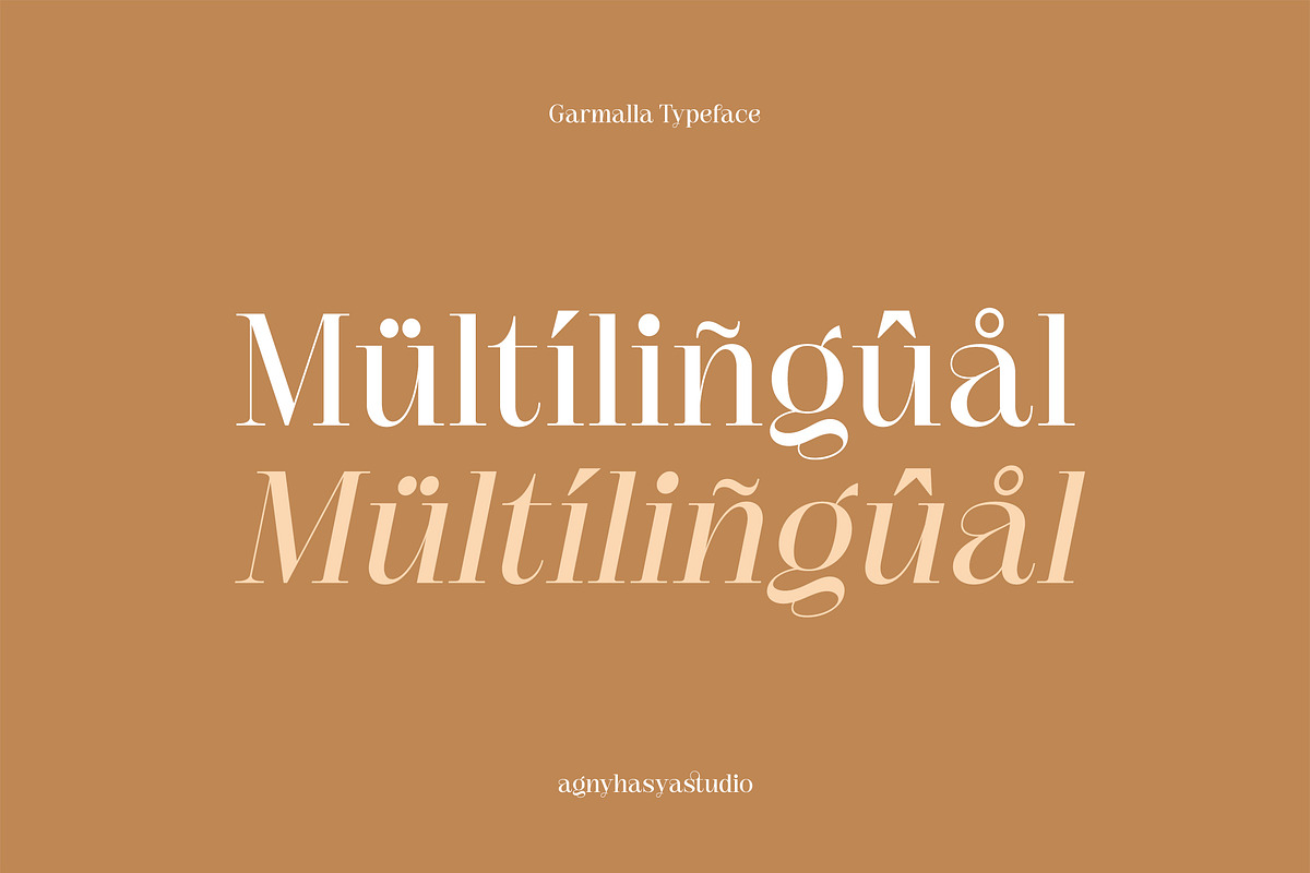 Garmalla - Display Serif Font, a Serif Font by agnyhasyastudio