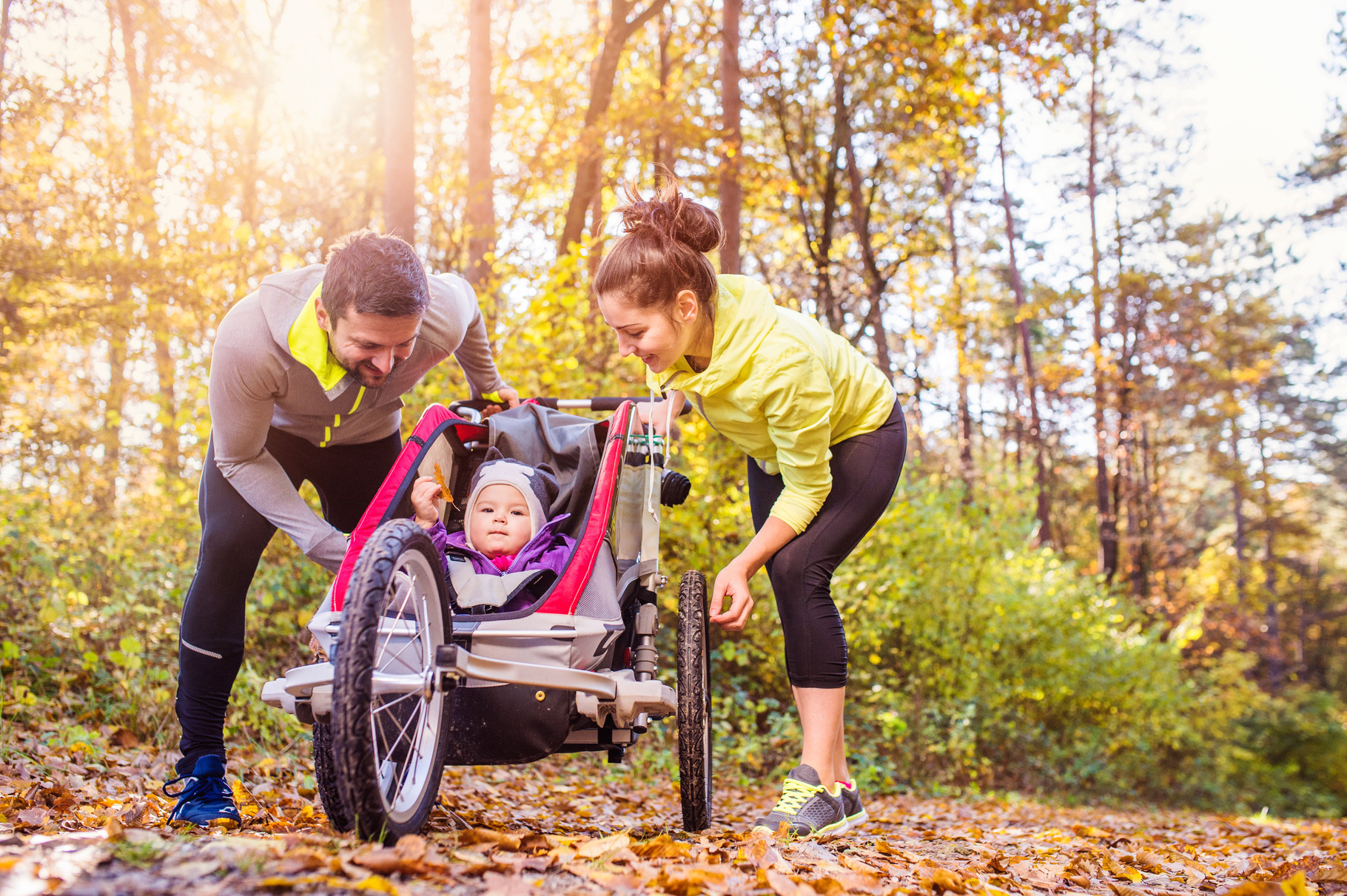 Young family running stock photo containing family and parents, a ...