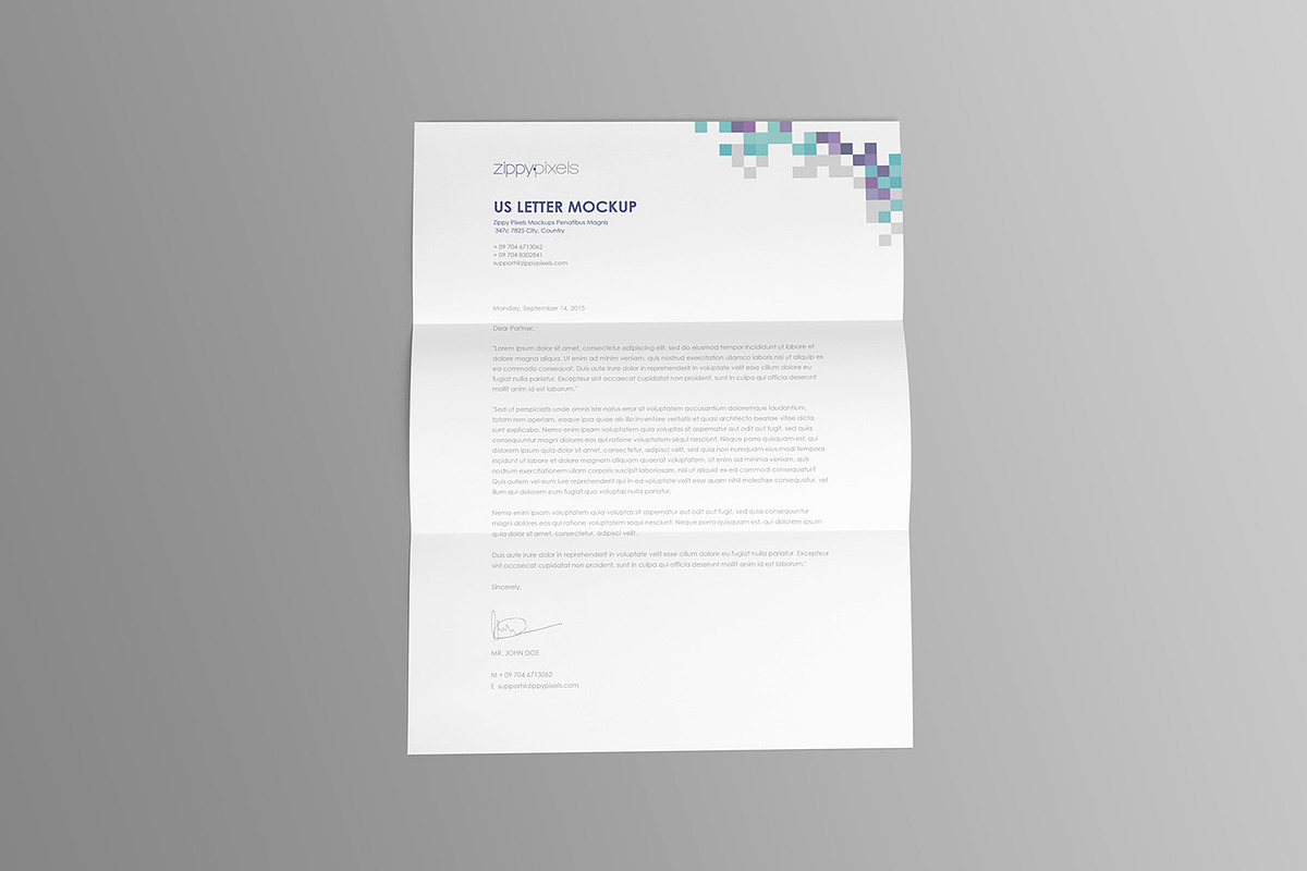 US Letter Paper Mockups, a Product Mockup by ZippyPixels