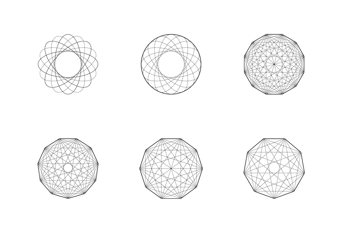 Geometry: 12 Basic Objects, an Illustration by kloroform