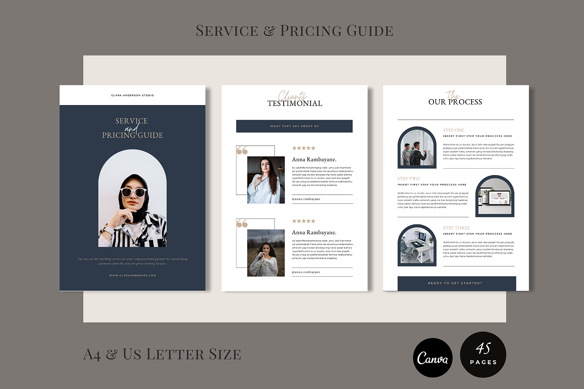 Services and Pricing Guide Template | Creative Market