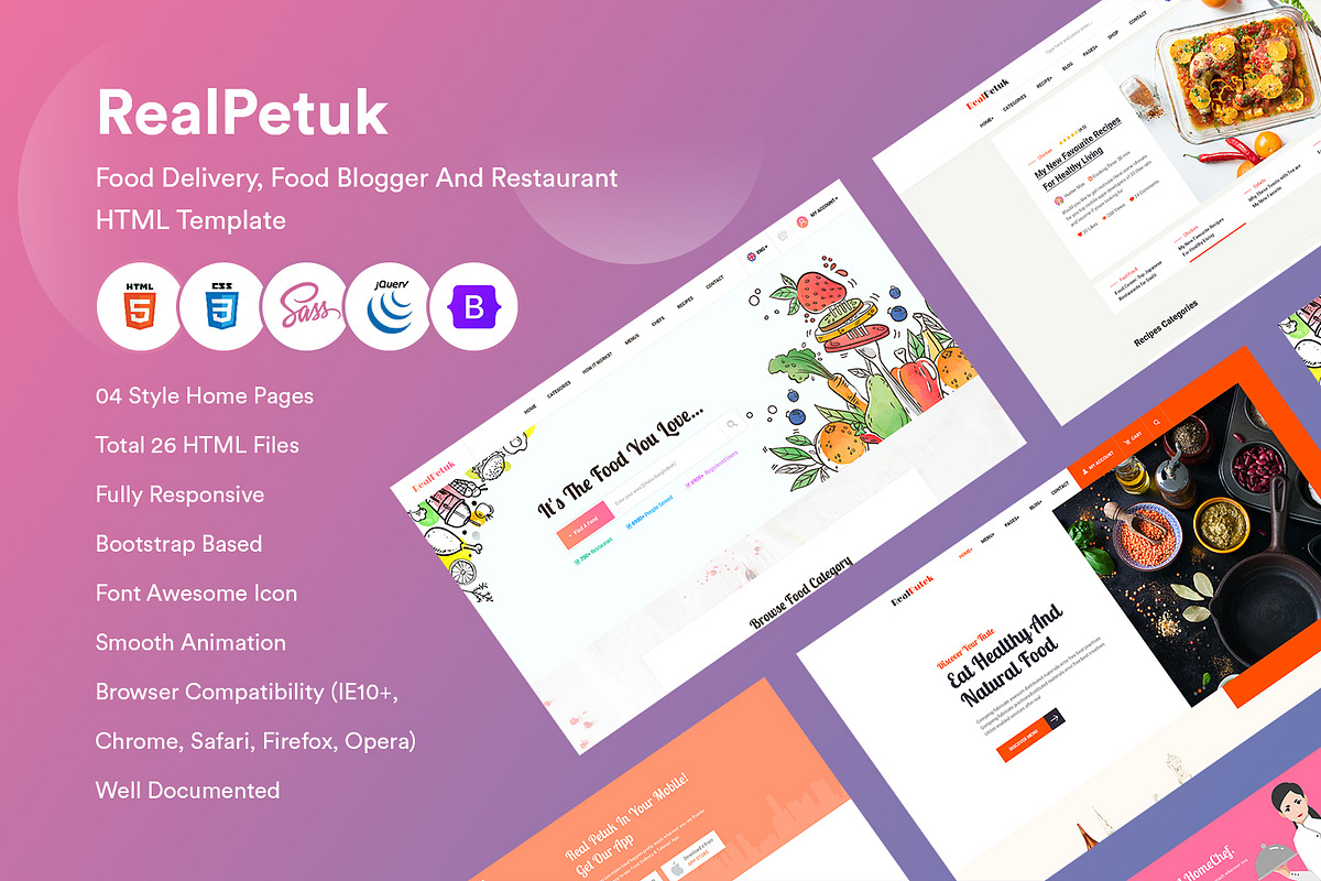 Food Delivery & Restaurant Template, a Bootstrap Template by CodexCoder ...