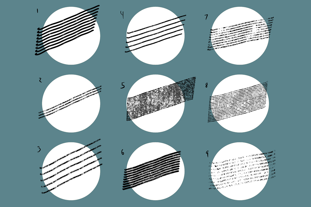 Hatching Procreate Brushes