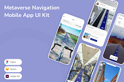 Metaverse Navigation App UI Kit, an UI Kit Template by Betush