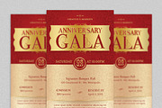 Anniversary Gala Flyer Template, a Flyer Template by Godserv Designs