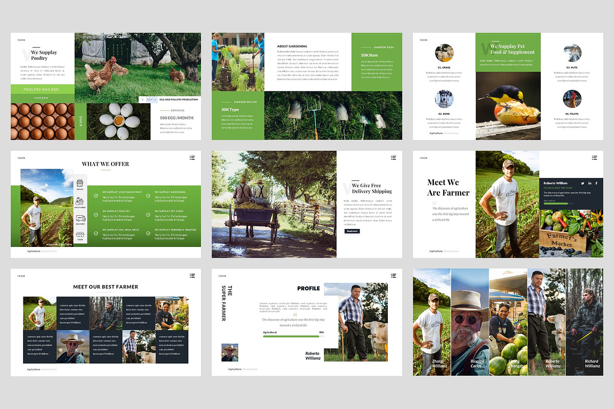 Agriculture Google Slide Template, a Presentation Template by Art StoreID