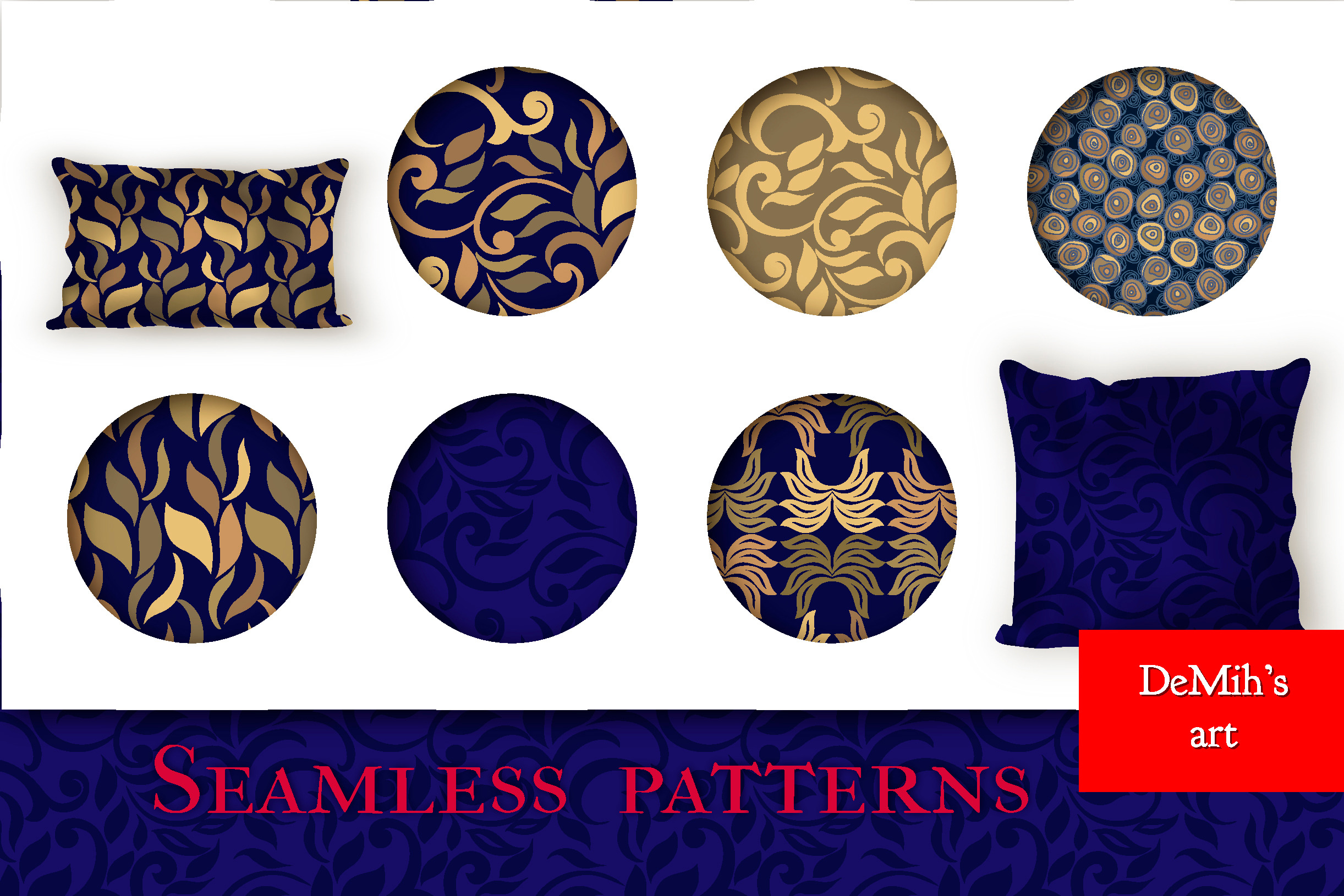 Collection of trendy BEIGE Patterns, a Pattern Graphic by DeMih