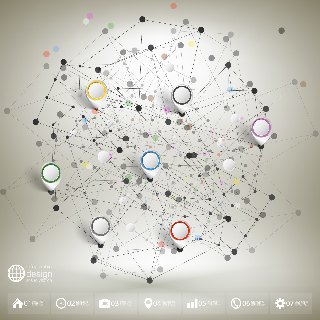 Infographic network, a Work Illustration by VectorShop