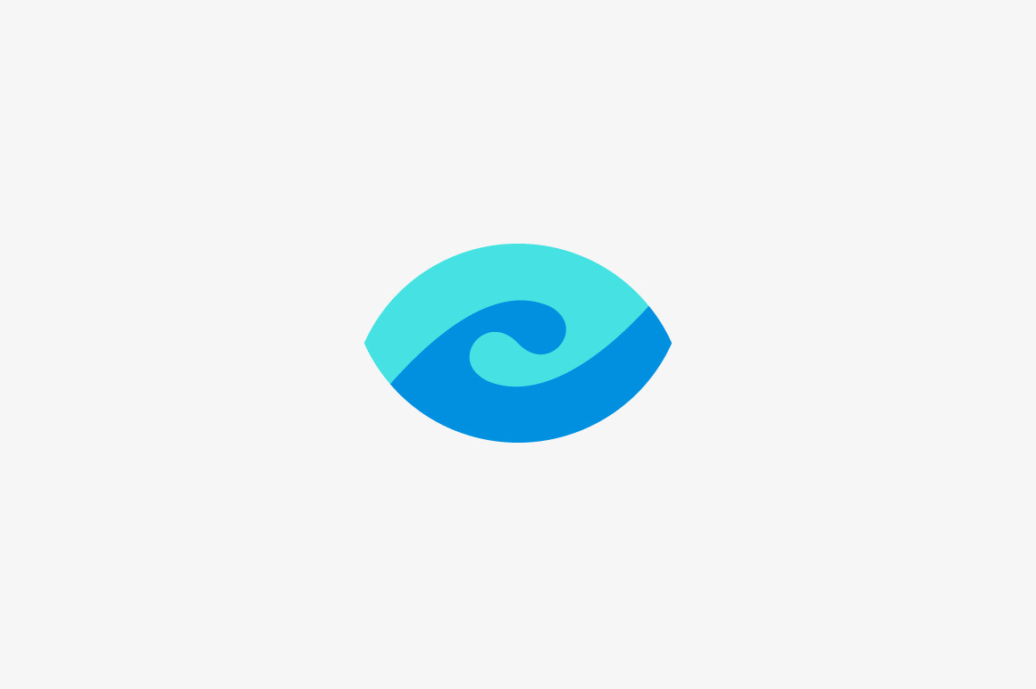 Eye wave logo design. Swirl shutter media vision logotype. Photo video ...