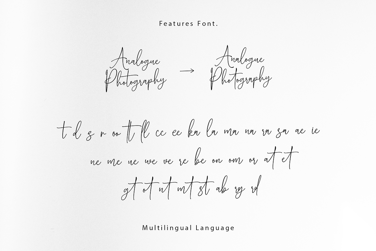 Analogue Photography Script, a Handwritten Font by sizimon
