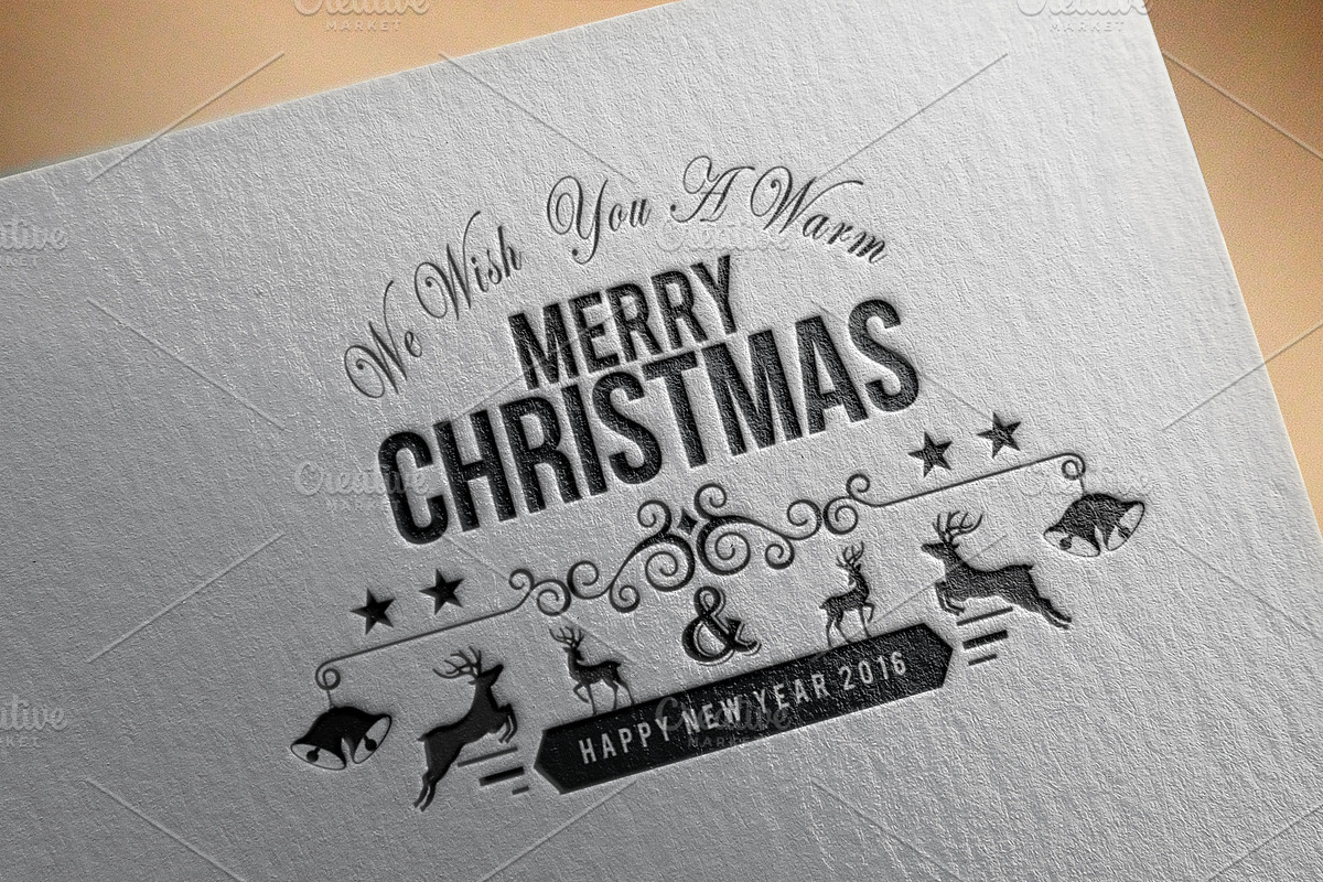 Christmas Greetings Logo & Badges V2, a Branding & Logo Template by ...