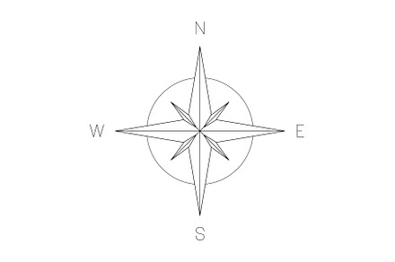 Basic Compass Rose II | Graphic Objects ~ Creative Market