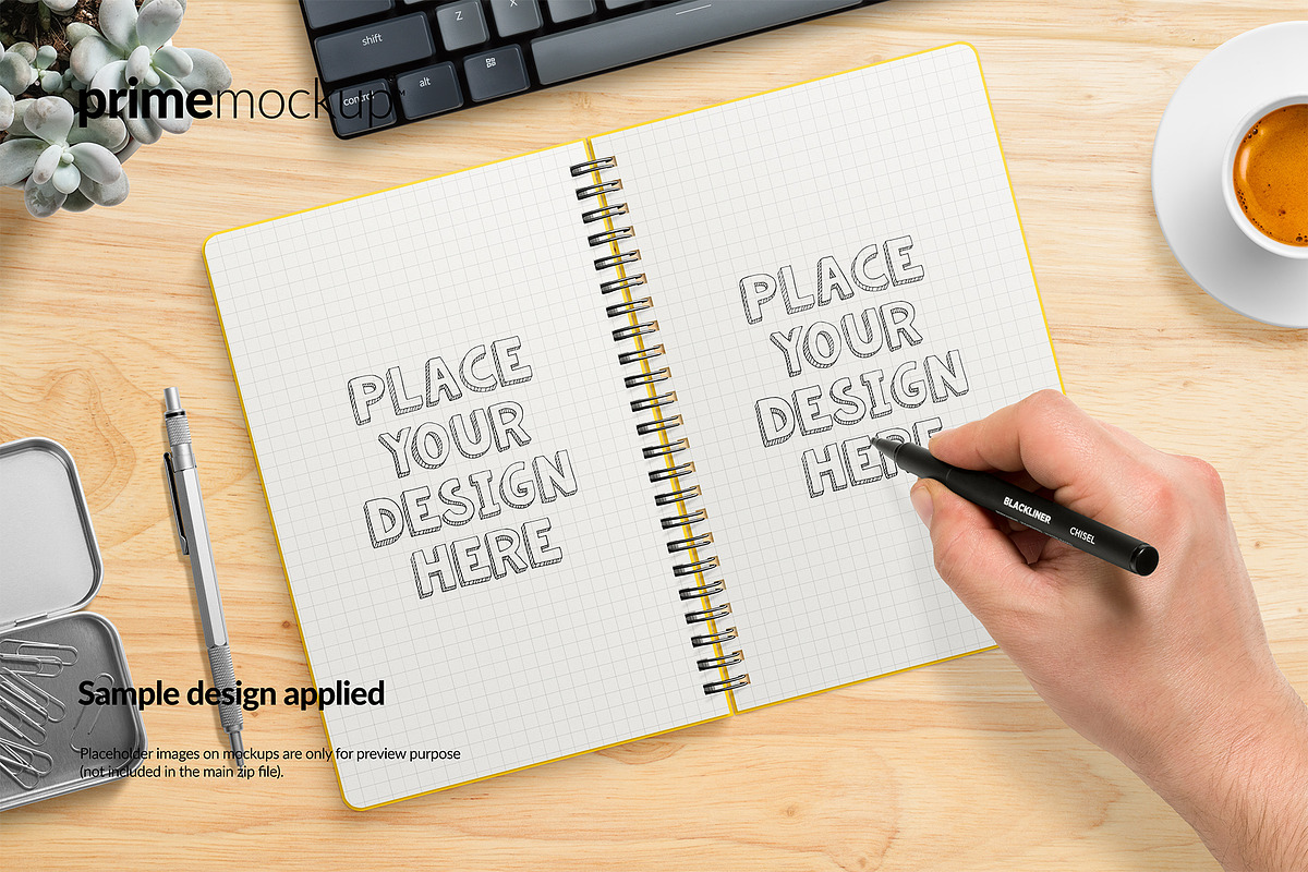 Spiral Notebook Mockup
