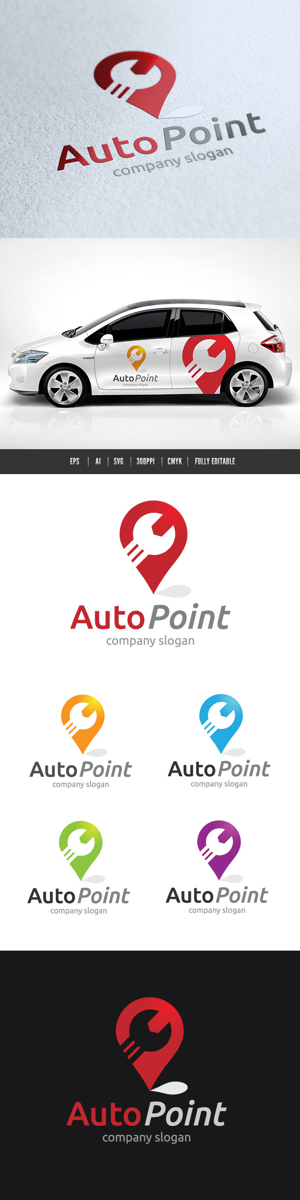 Auto Point, a Branding & Logo Template by Vectorwins Premium Shop