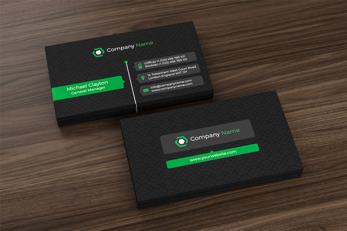 Corporate Business Card (3 Color), a Business Card Template by aykutfiliz