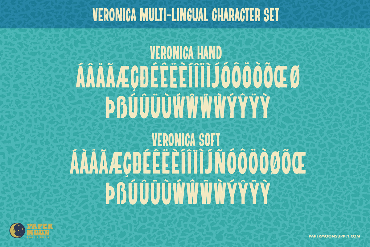 Veronica Hand-Drawn Mid-Century Font, a Sans Serif Font by Paper Moon ...