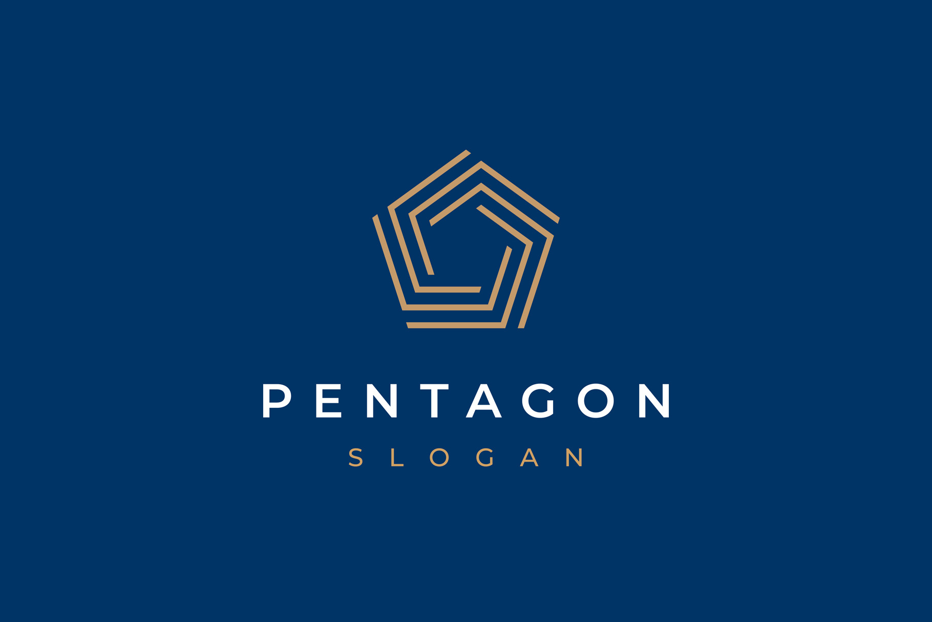 Geometrical Pentagon Logo Symbol | Branding & Logo Templates ~ Creative ...