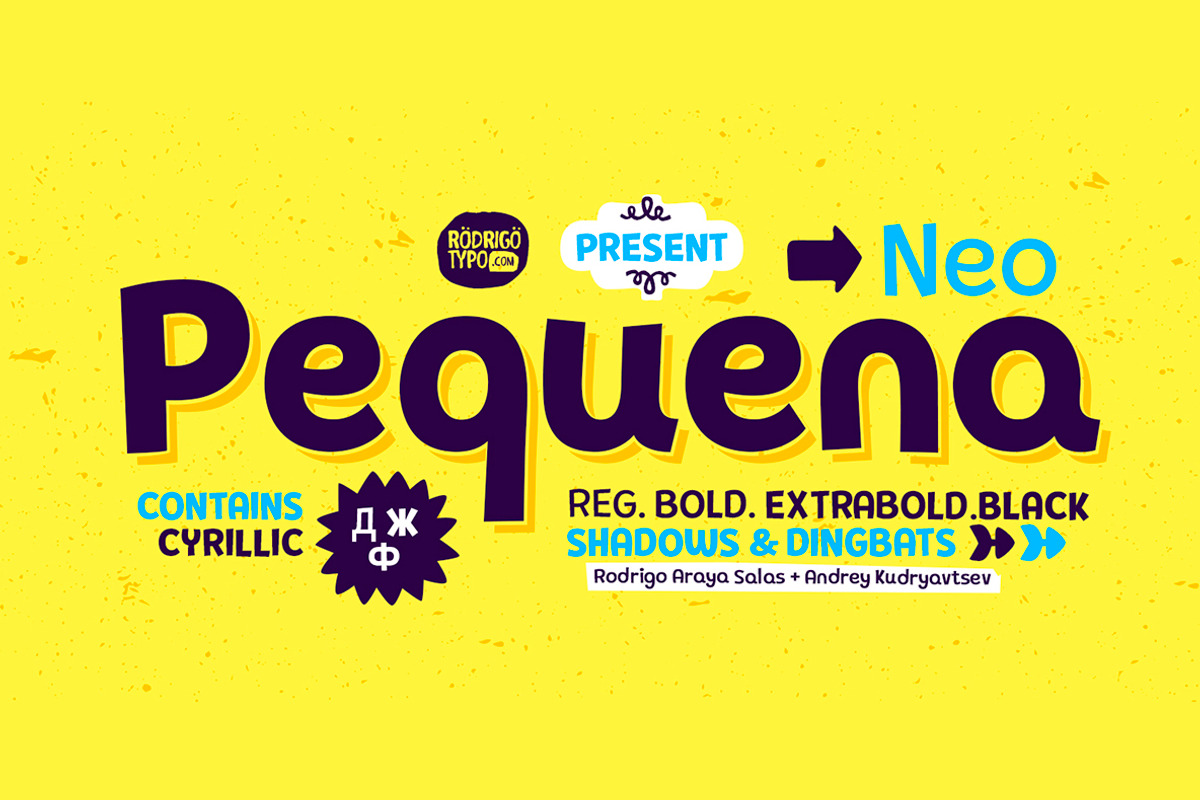 Pequena Neo / all family, a Sans Serif Font by Rodrigo Typo