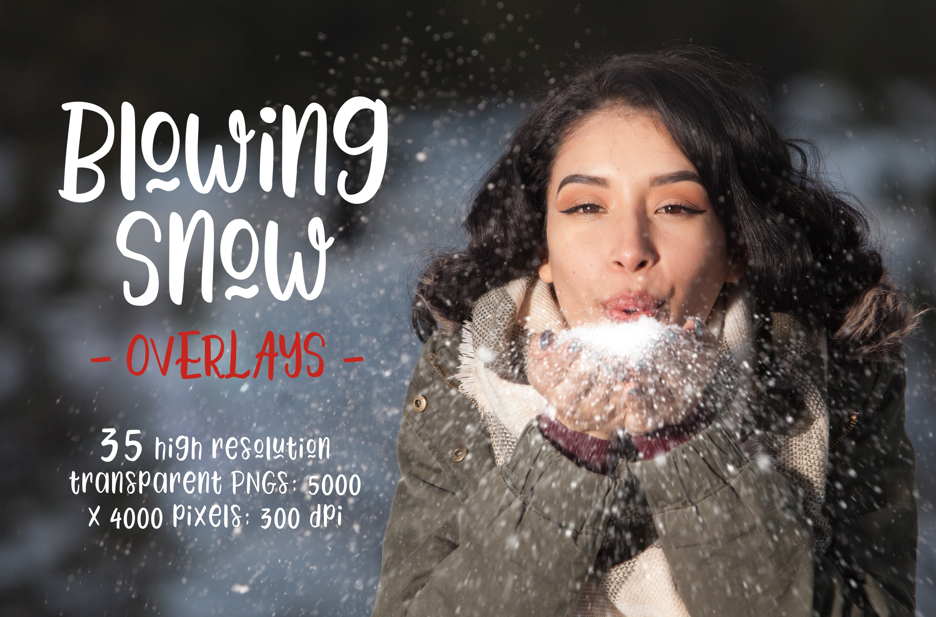 Blowing Snow Overlays, an Object Graphic by Paper Farms