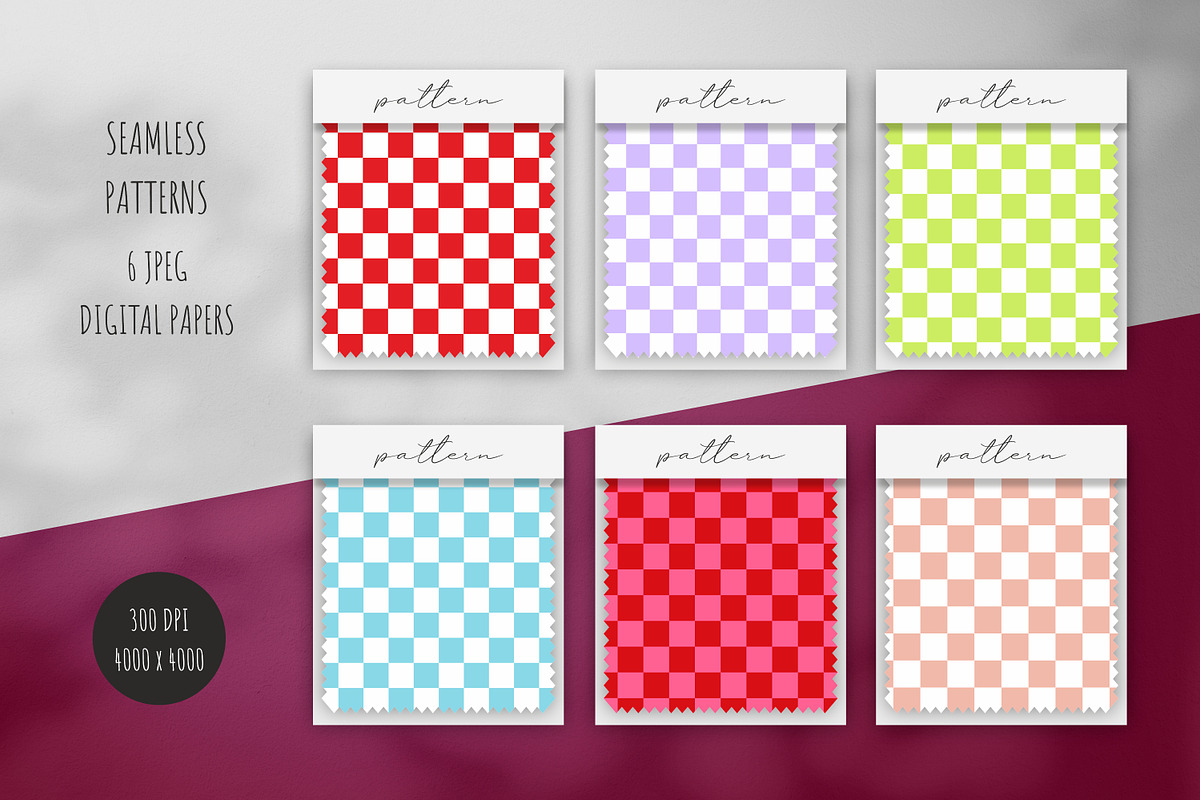 Chequered patterns, a Pattern Graphic by uea-design