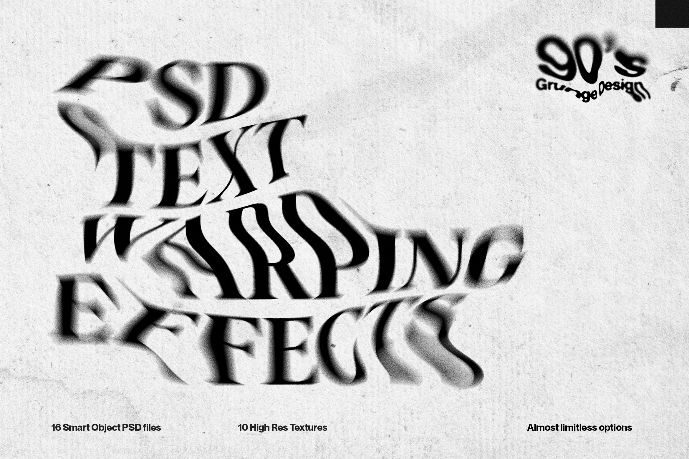 Warped Photoshop Text Effects, an Action Add-On by Twinbrush