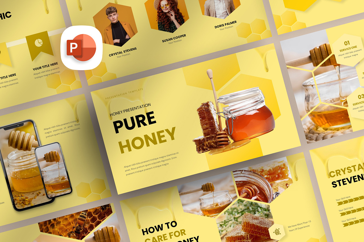Honey Presentation - PowerPoint Template