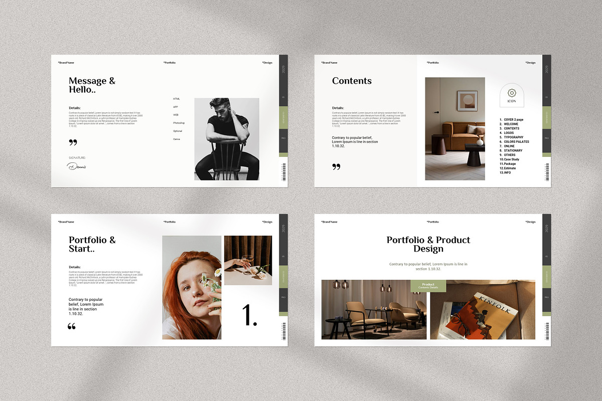 Hawa Portfolio Presentation Template, a Presentation Template by PrintIdea