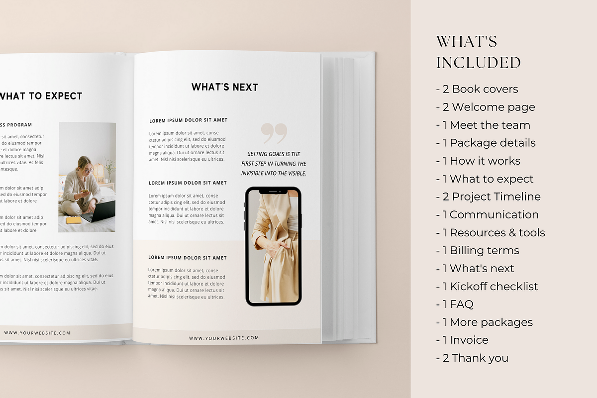 Client Welcome Book Template, a Magazine Template by ShopRShop