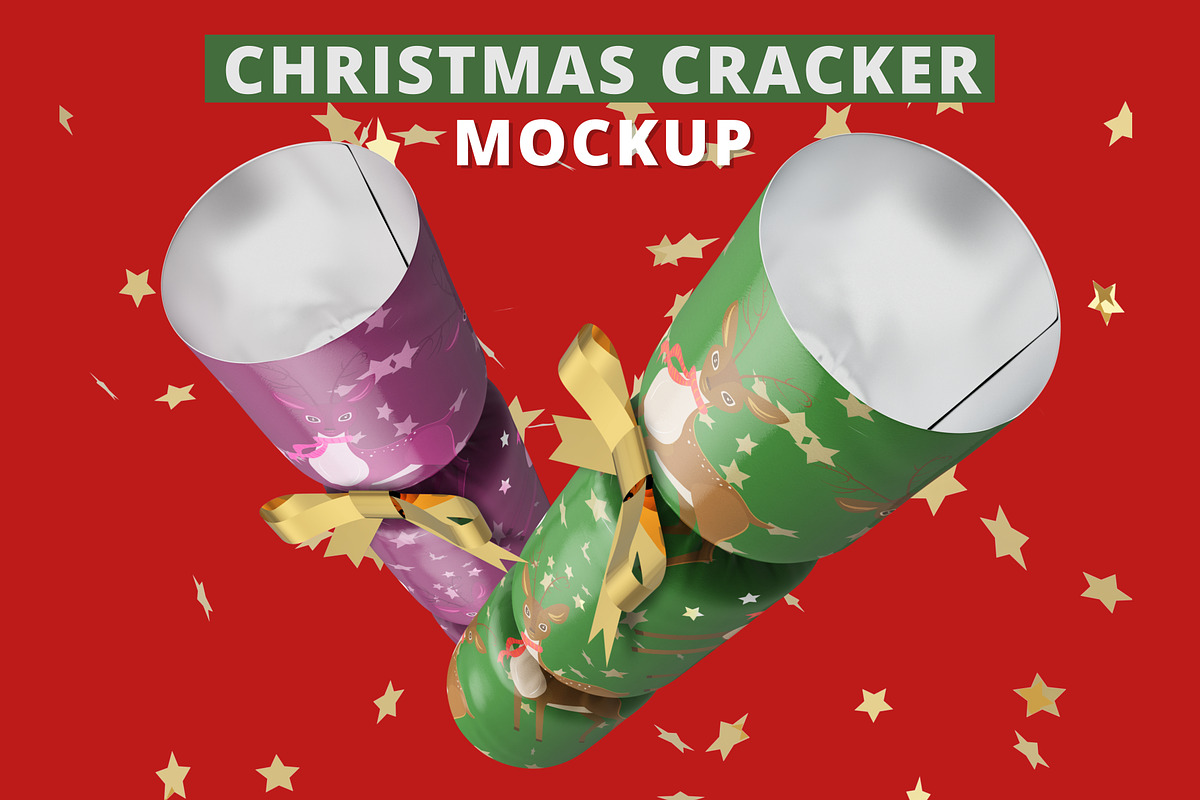 Christmas Cracker Mockup, a Product Mockup by Digitalphaser