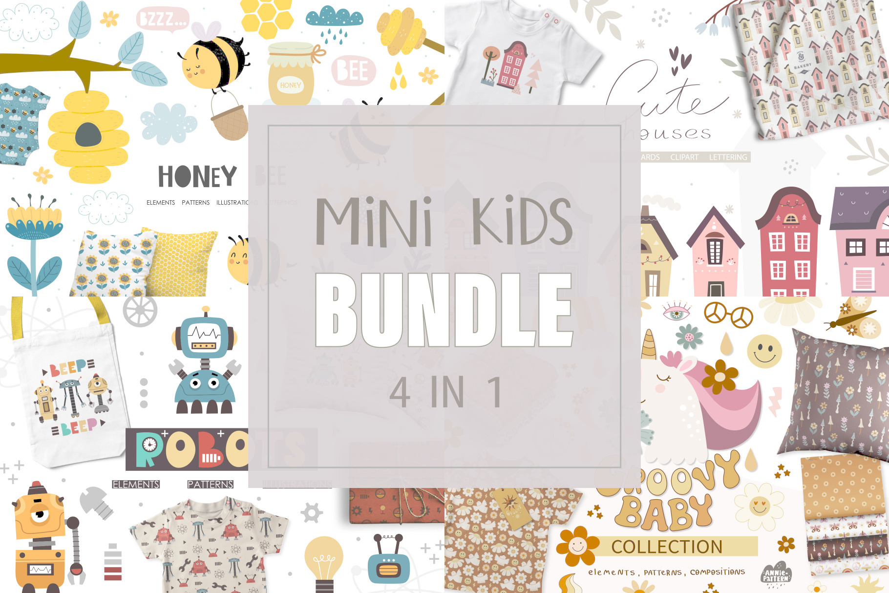 Mini Kids Bundle, a Graphic by AnnieArt