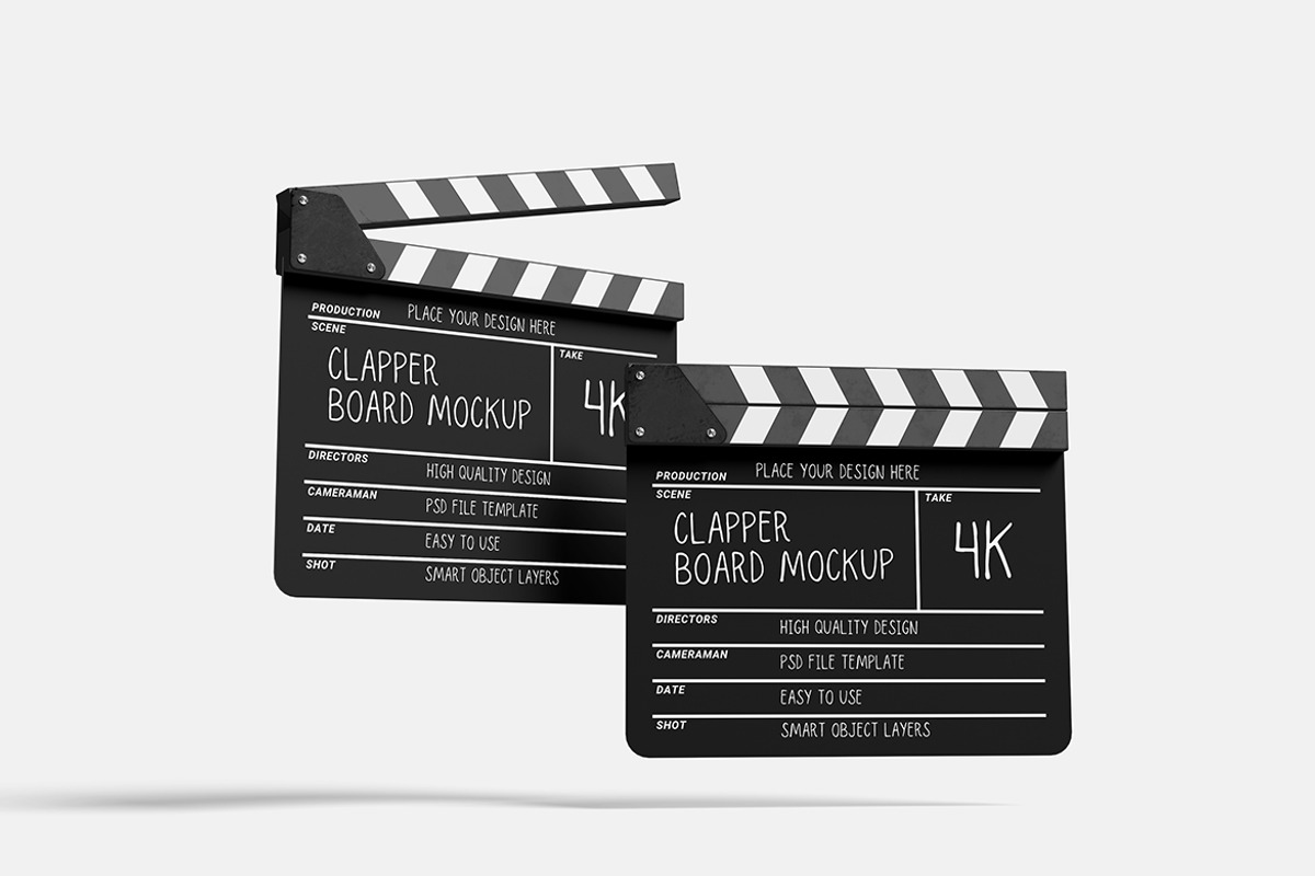 Clapper Board Mockup, a Product Mockup by bimockup