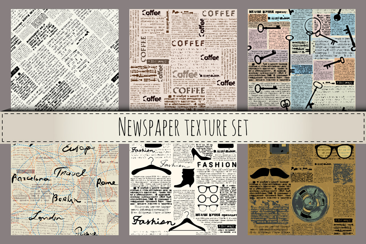 Imitation of newspapers texture., a Pattern Graphic by tkdesign