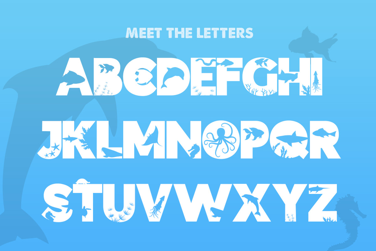 The Ocean Font, a Sans Serif Font by Salt & Pepper Designs