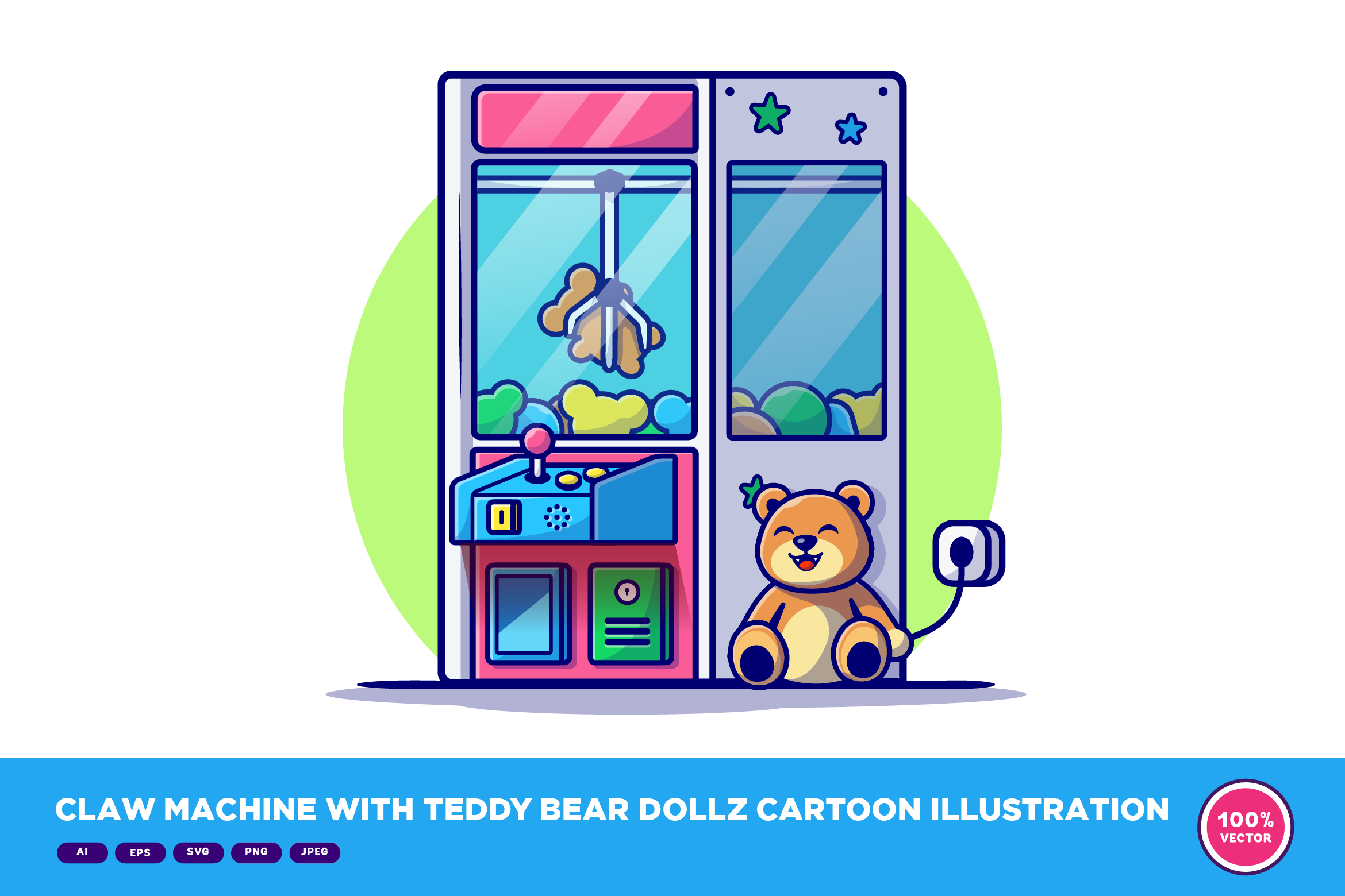 Claw Machine With Teddy Bear Doolz, an Object Illustration by Catalyst ...