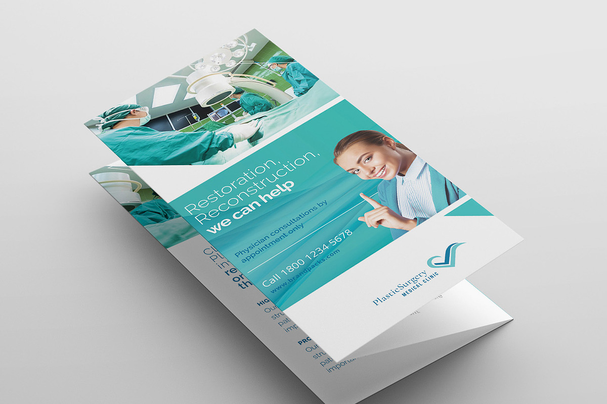 Plastic Surgery Trifold Brochure, a Brochure Template by BrandPacks