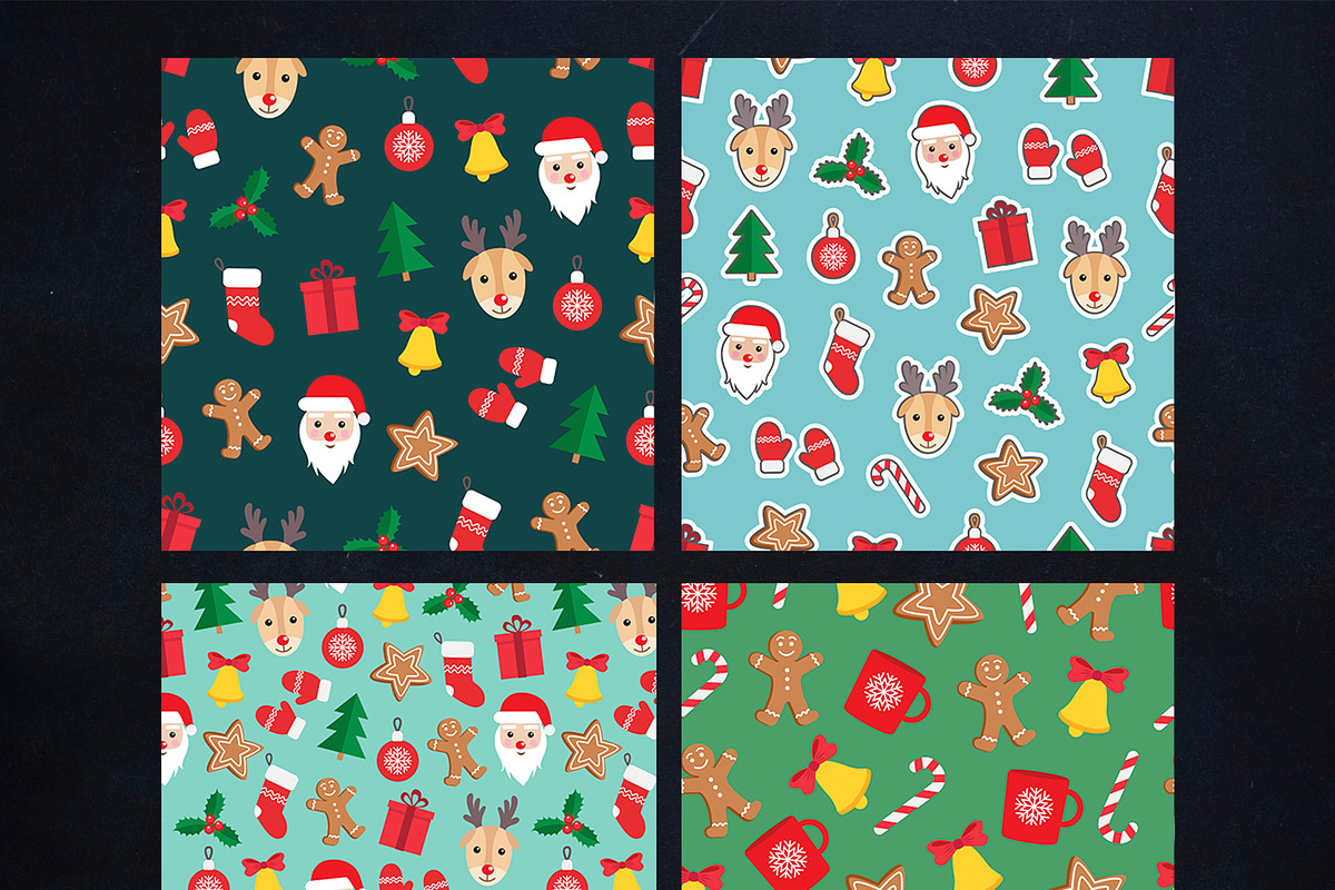 Christmas Clipart and Patterns, a Decorative Illustration by mejorana