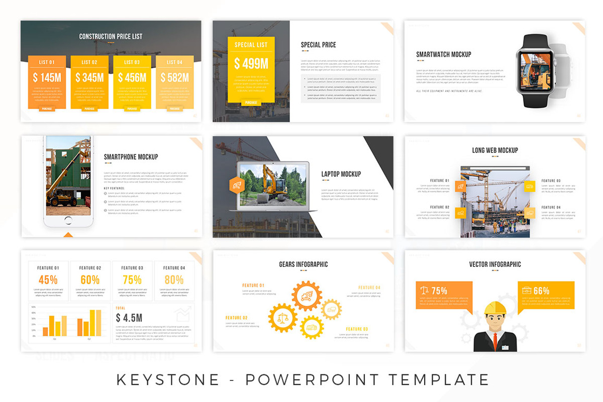 Keystone - Construction Template, a Presentation Template by RRGraph