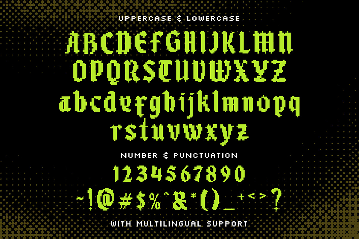 Blackbit Pixelated Font