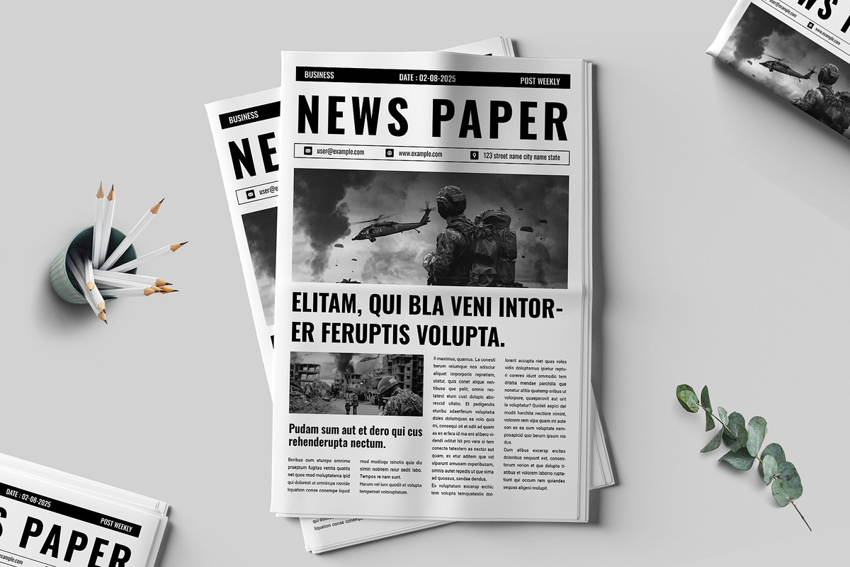 Newsletter Magazine Design