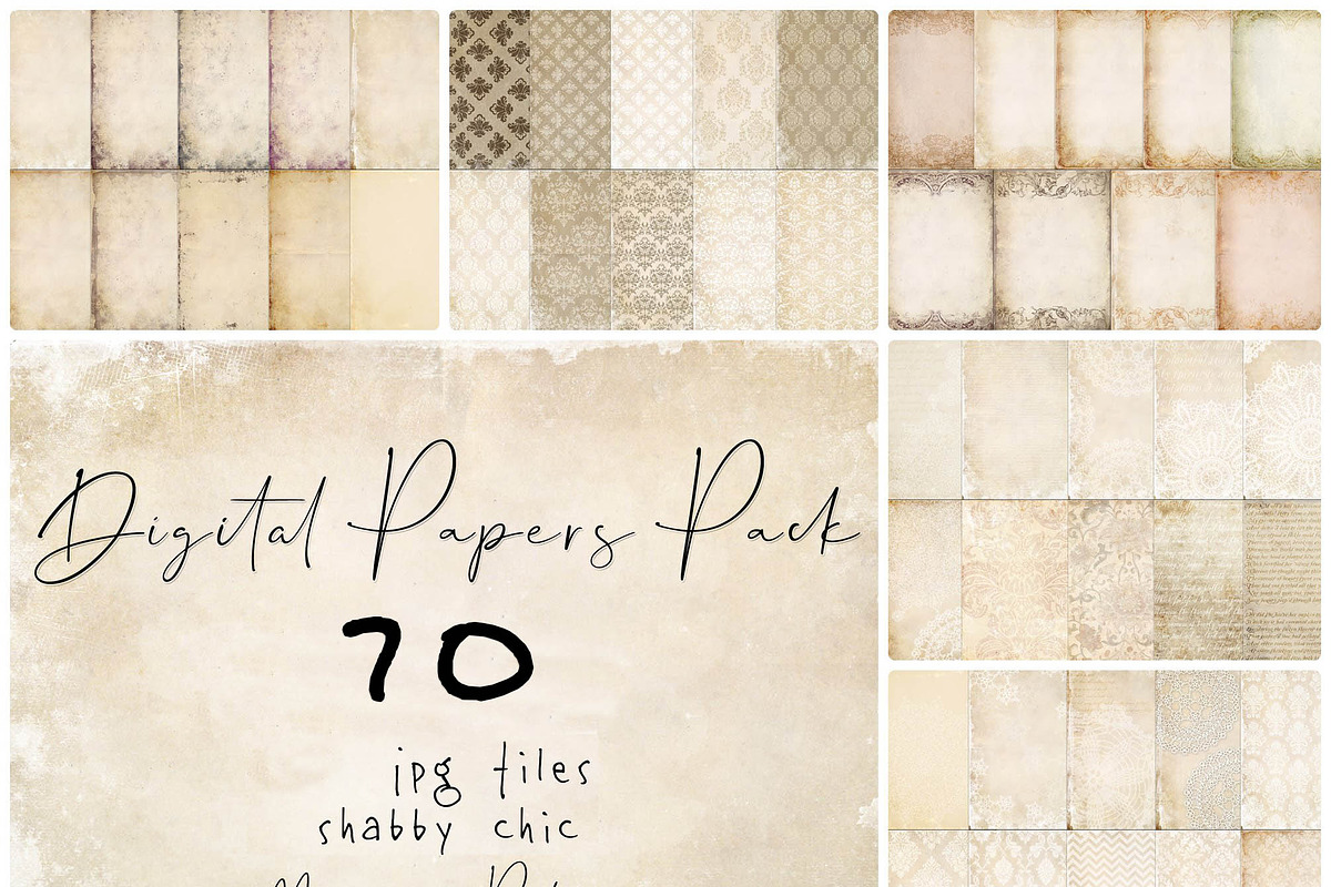 Vintage papers textures, a Texture Graphic by Digital Art Side.