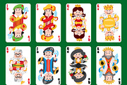 Cartoon playing cards, an Illustration by It's Time to Designs