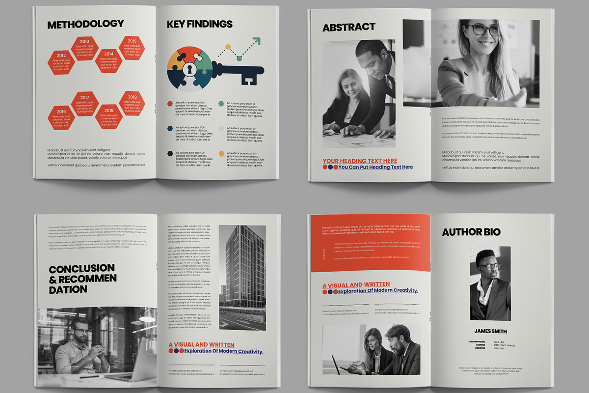 Corporate Research Report Layout