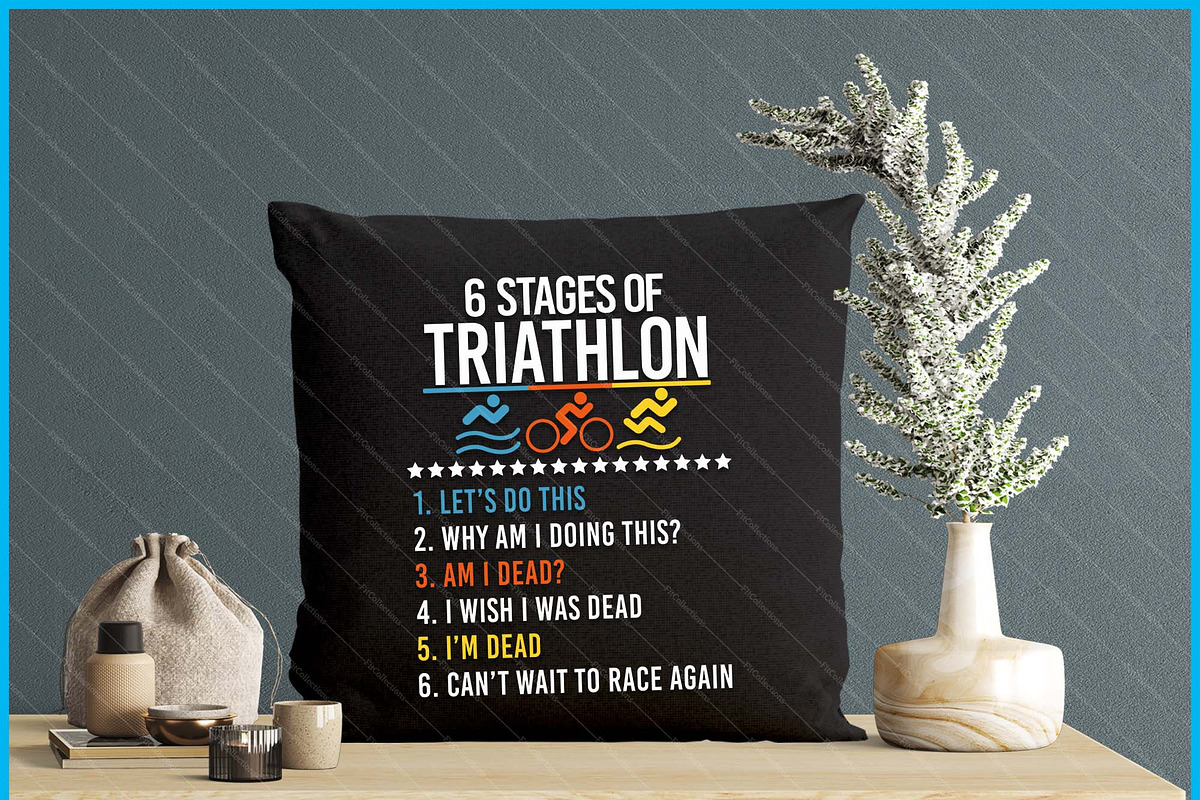 6 Stages Of Triathlon Swimming SVG