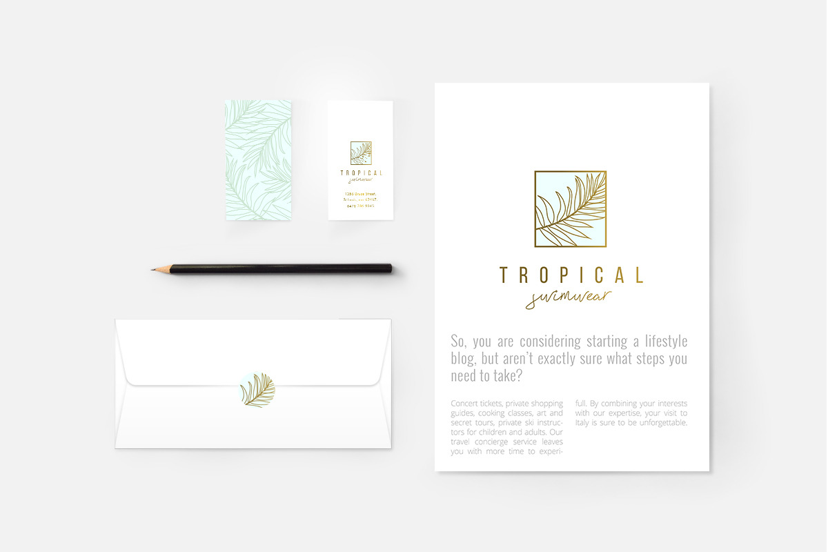 Tropical Palm Logo Template, a Branding & Logo Template by Human-made ...